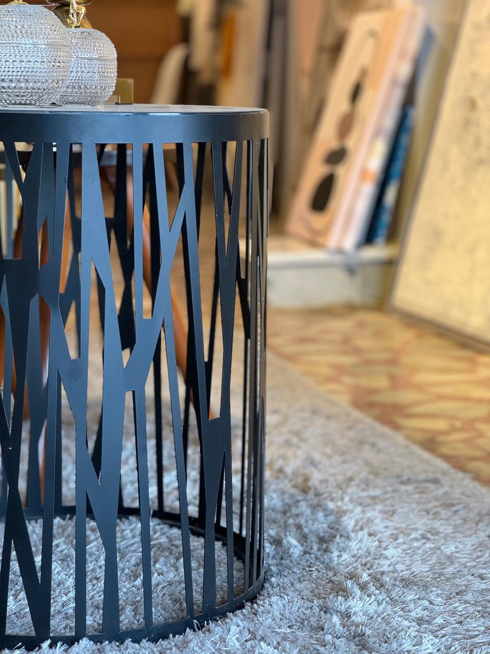Noir Forest Metal Side Table - ARTIQUE Gallery