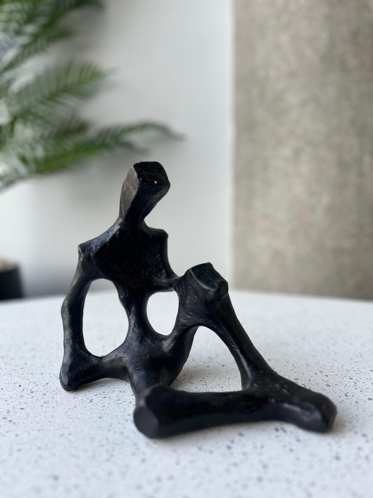 Abstract Black Human Form Sculpture - ARTIQUE Gallery