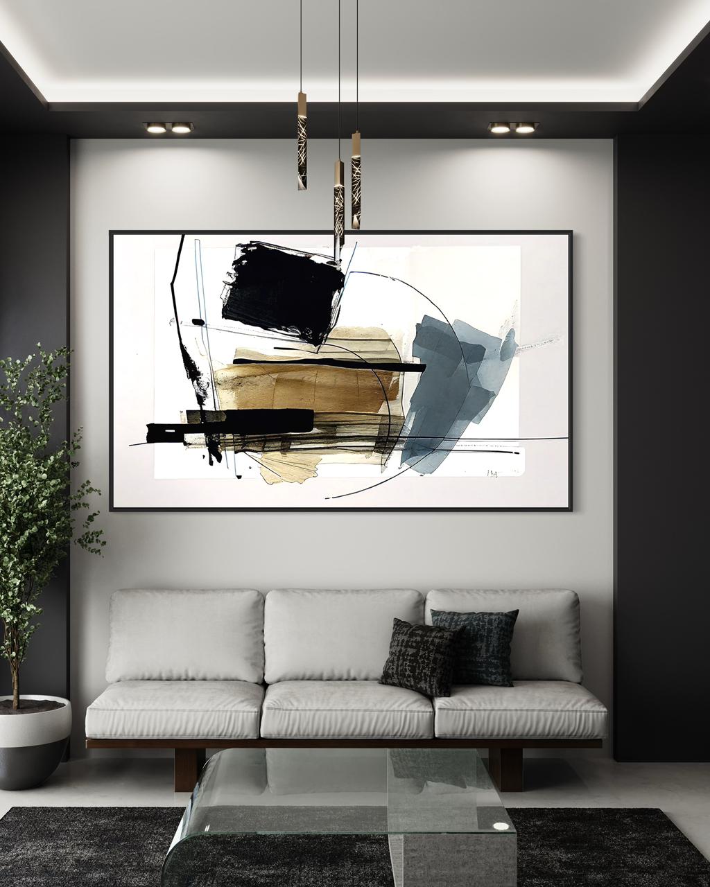 Bold Elegance – Modern Abstract Printed Canvas - ARTIQUE Gallery