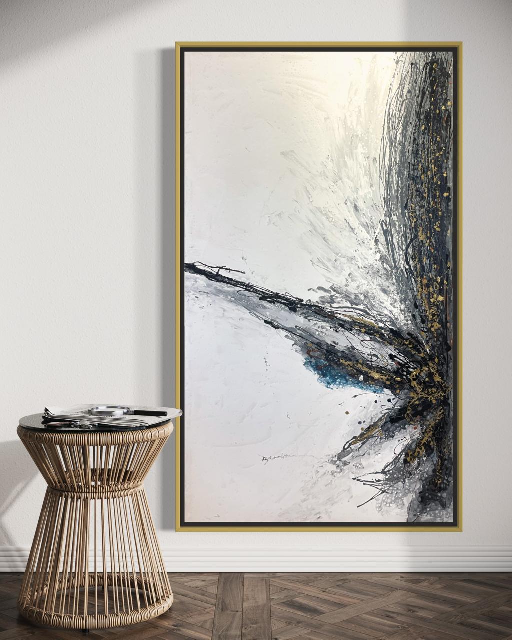 Modern Burst Abstract Artwork 85*145 Cm - ARTIQUE Gallery