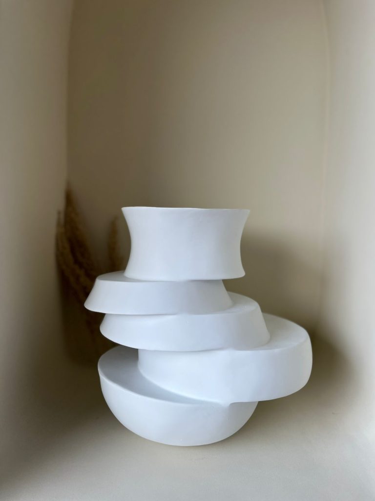 Cascade Layers Pottery Vase - ARTIQUE Gallery